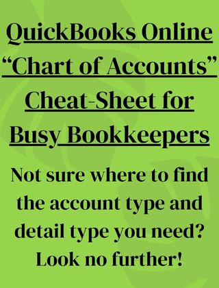 QBO Chart of Accounts Cheat Sheet – Arbor Vitae Financial Services, LLC
